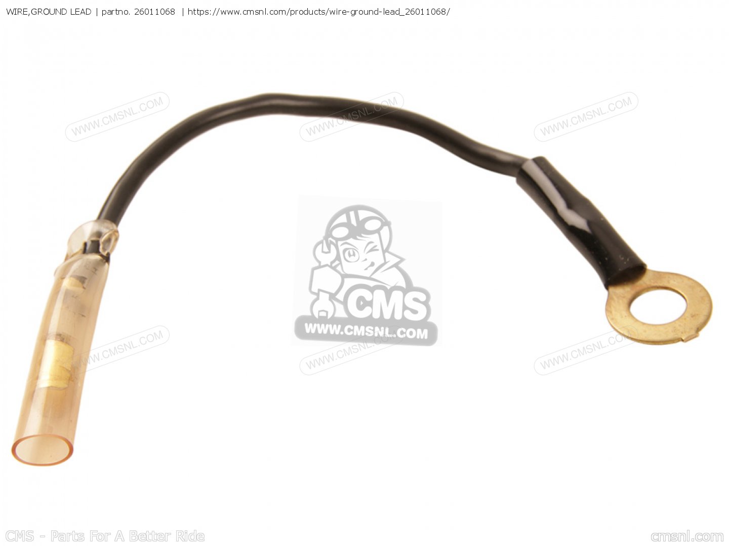 26011068: Wire,ground Lead Kawasaki - buy the 26011-068 at CMSNL