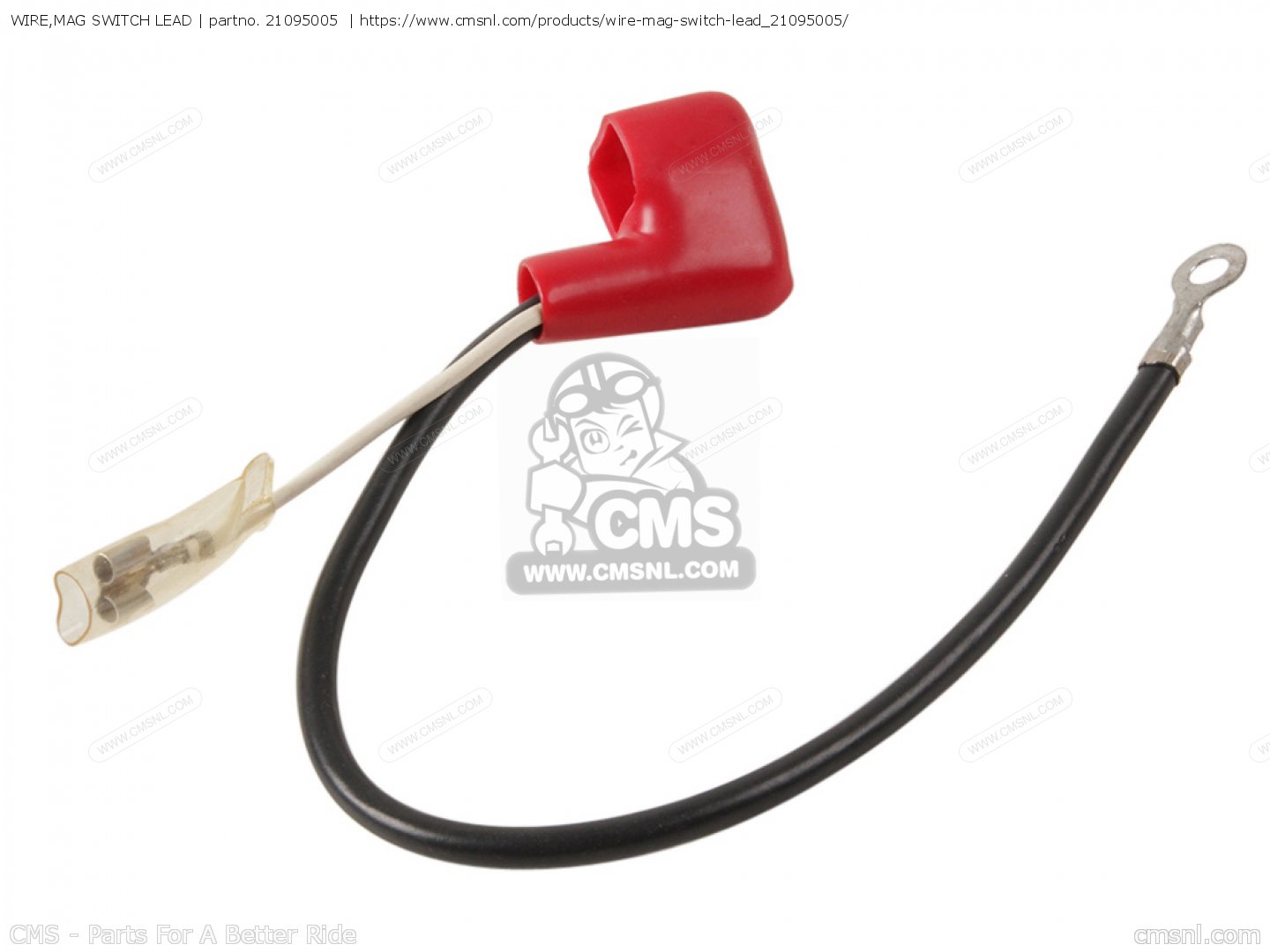 21095005: Wire,mag Switch Lead Kawasaki - buy the 21095-005 at CMSNL