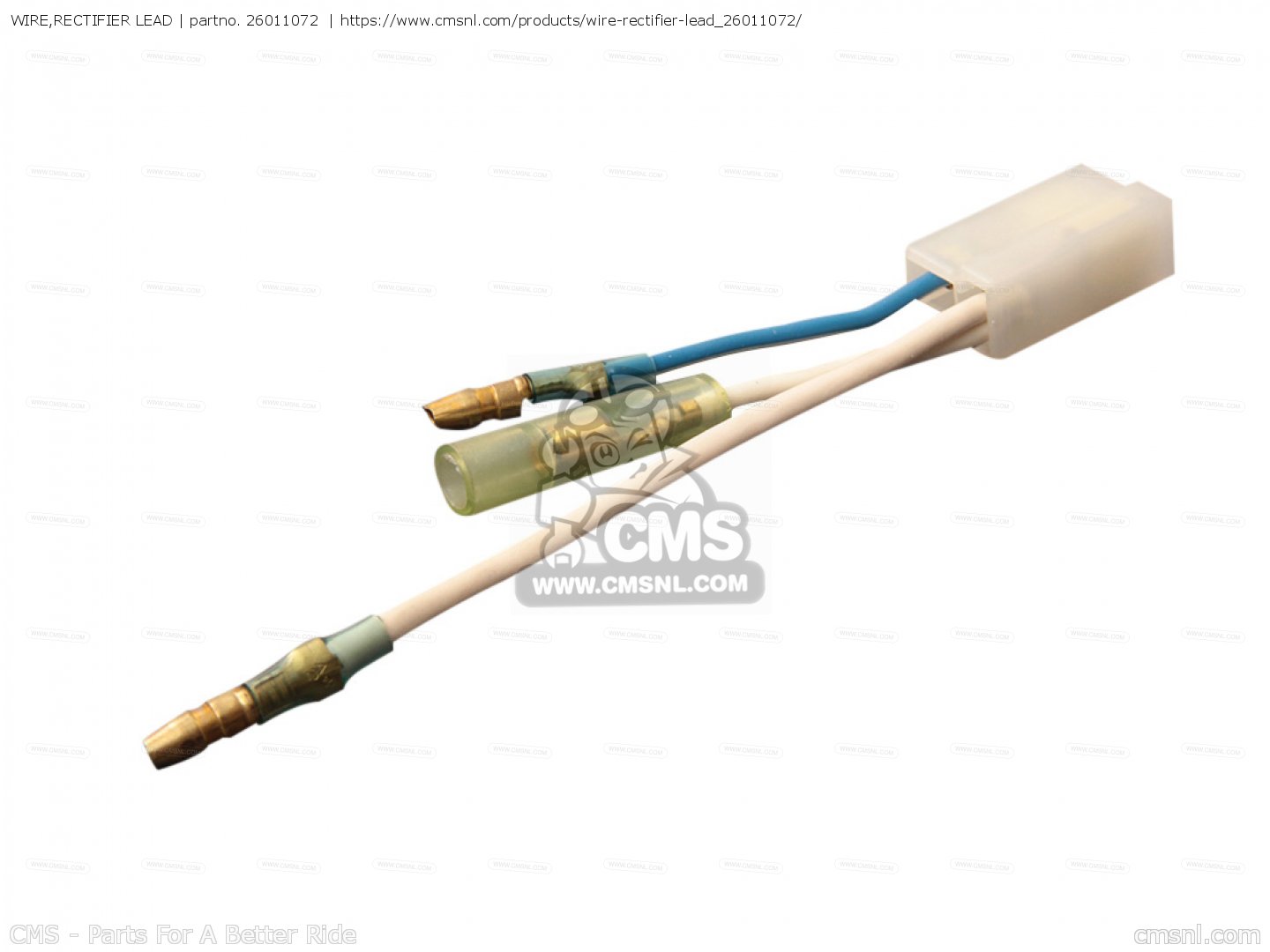 WIRE,RECTIFIER LEAD for Kawasaki - order at CMSNL