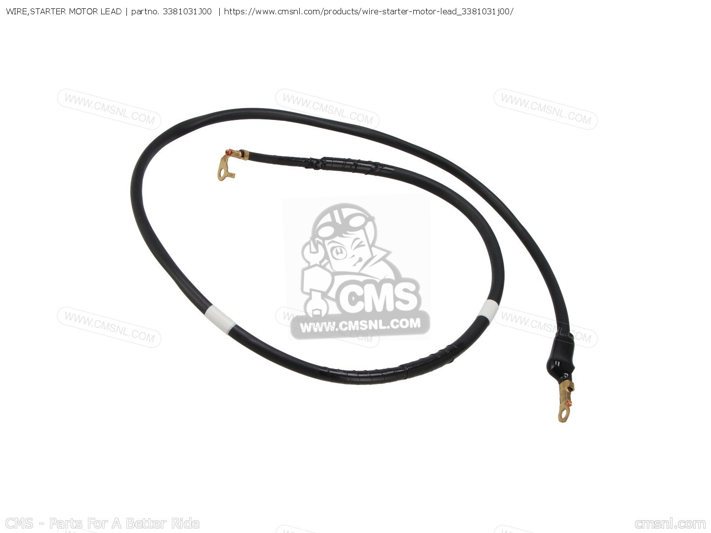 3381031J00: Wire,starter Motor Lead Suzuki - buy the 33810-31J00 at CMSNL