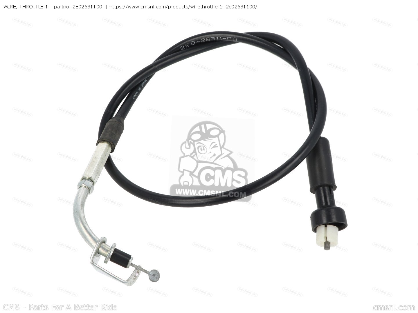 2E0-26311-00-00 Wire, Throttle 1, 2E02631100 Yamaha - RD50M