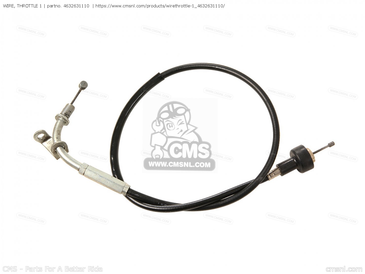 4632631110: Wire, Throttle 1 Yamaha - buy the 463-26311-10-00 at CMSNL