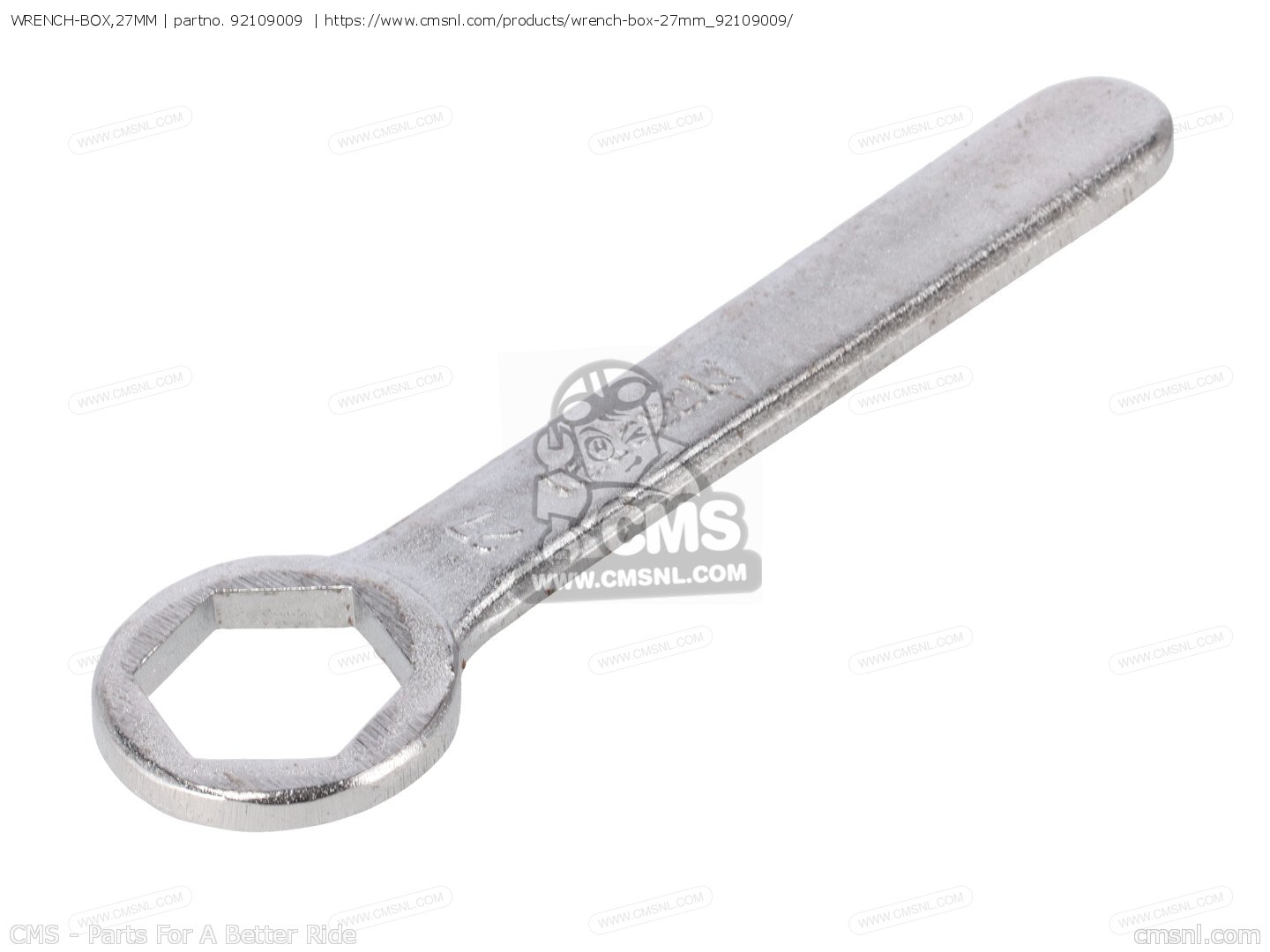 92109009: WRENCH-BOX,27MM Kawasaki - buy the 92109009 at CMSNL
