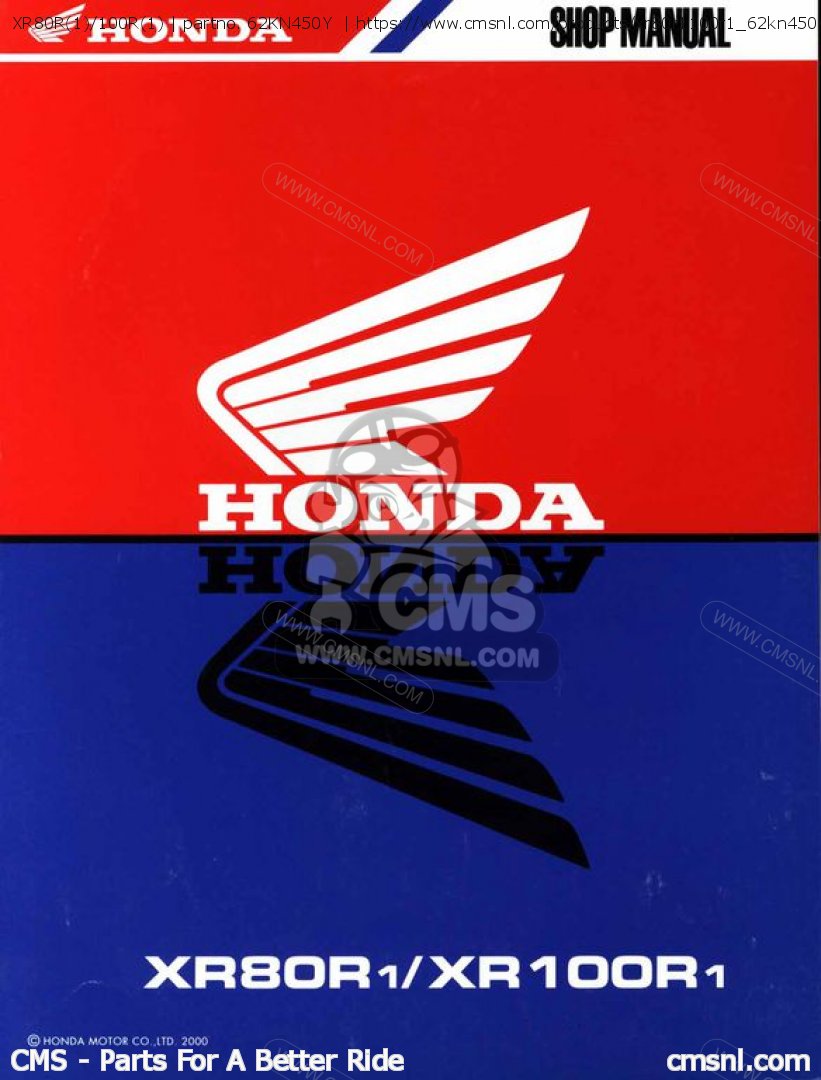 62KN450Y: XR80R(1)/100R(1) Honda - buy the 62KN450Y at CMSNL