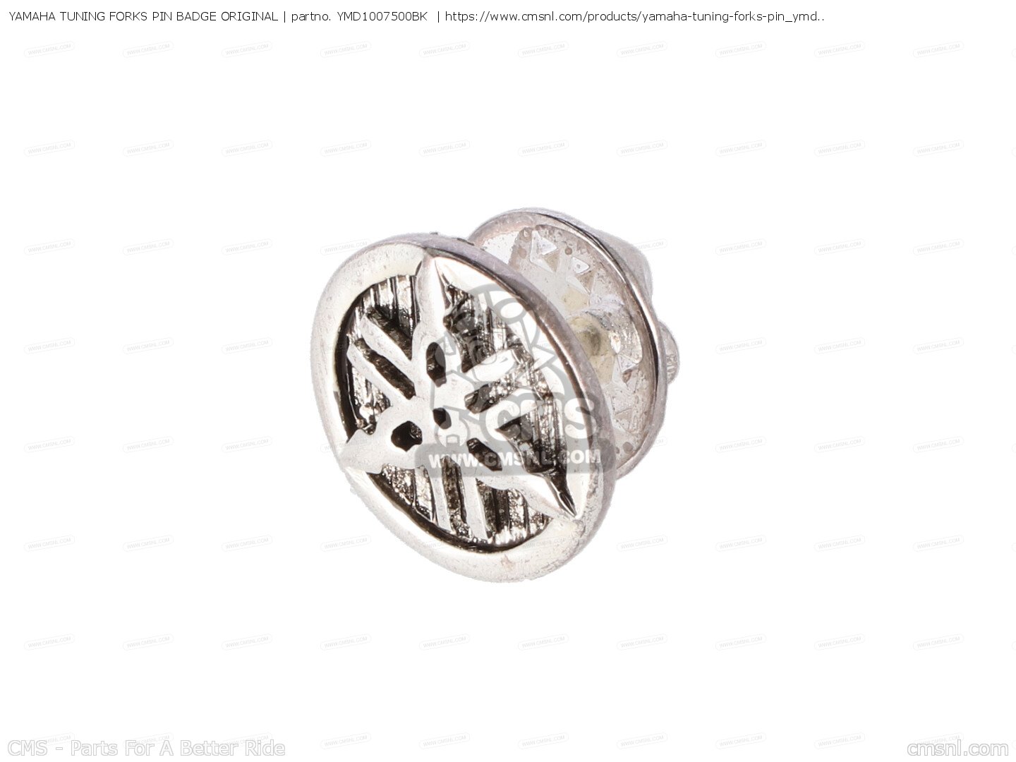 YMD1007500BK: YAMAHA TUNING FORKS PIN BADGE ORIGINAL Yamaha - buy the ...