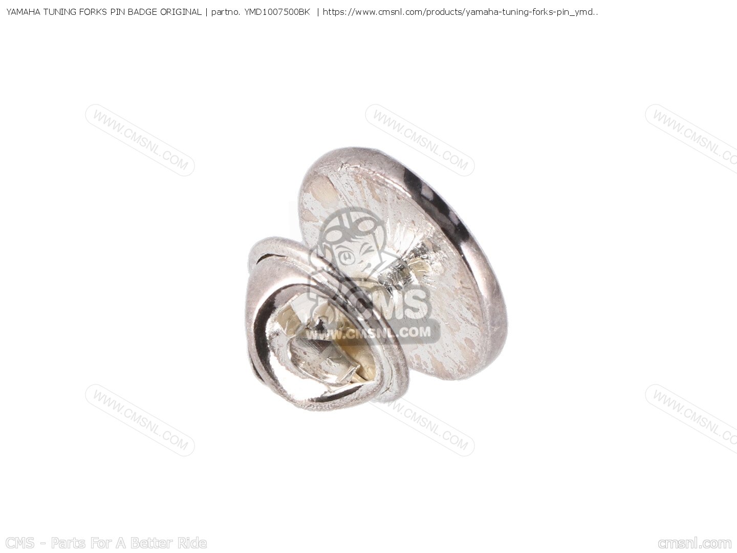 YMD1007500BK: YAMAHA TUNING FORKS PIN BADGE ORIGINAL Yamaha - buy the ...