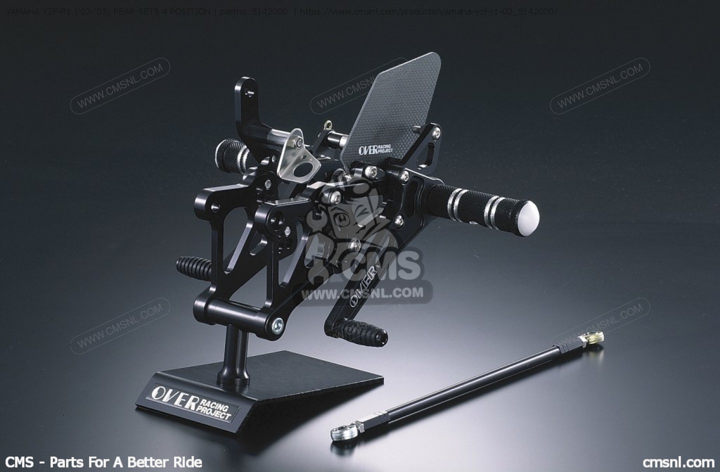 5142000: YAMAHA YZF-R1 ('02-'03) REAR-SETS 4 POSITION Over Racing - buy ...