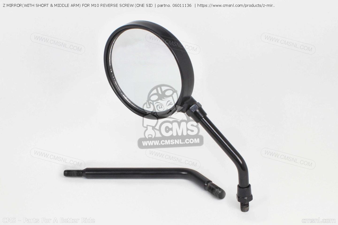 06011136: Z Mirror(with Short & Middle Arm) For M10 Reverse Screw (one ...