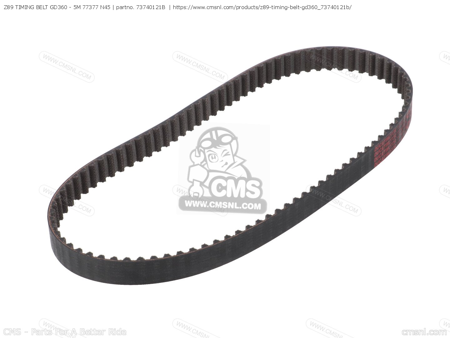 73740121B: Z89 TIMING BELT GD360 - 5M 77377 N45 Ducati - buy the ...